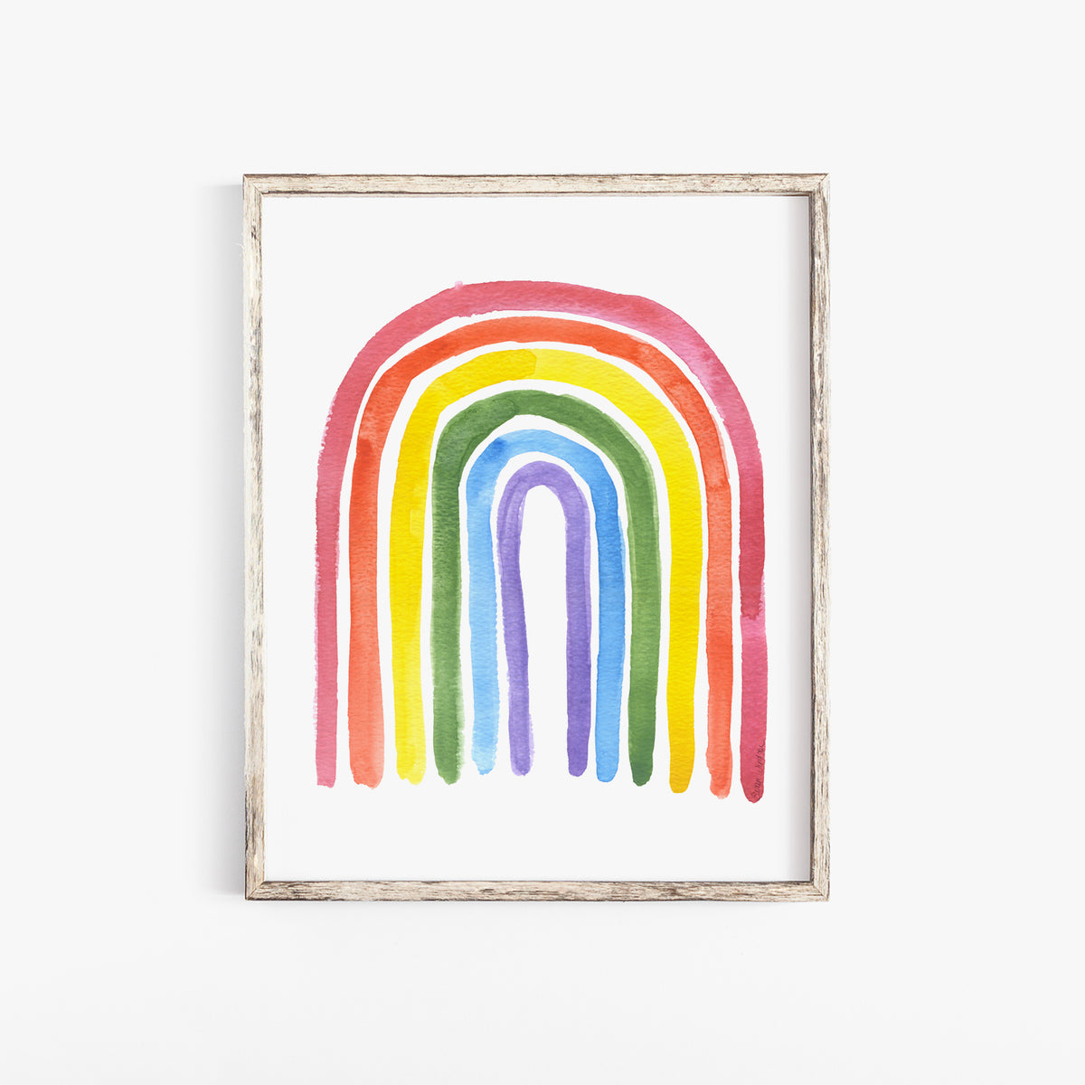 Rainbow Watercolor Poster Print – Susan Windsor