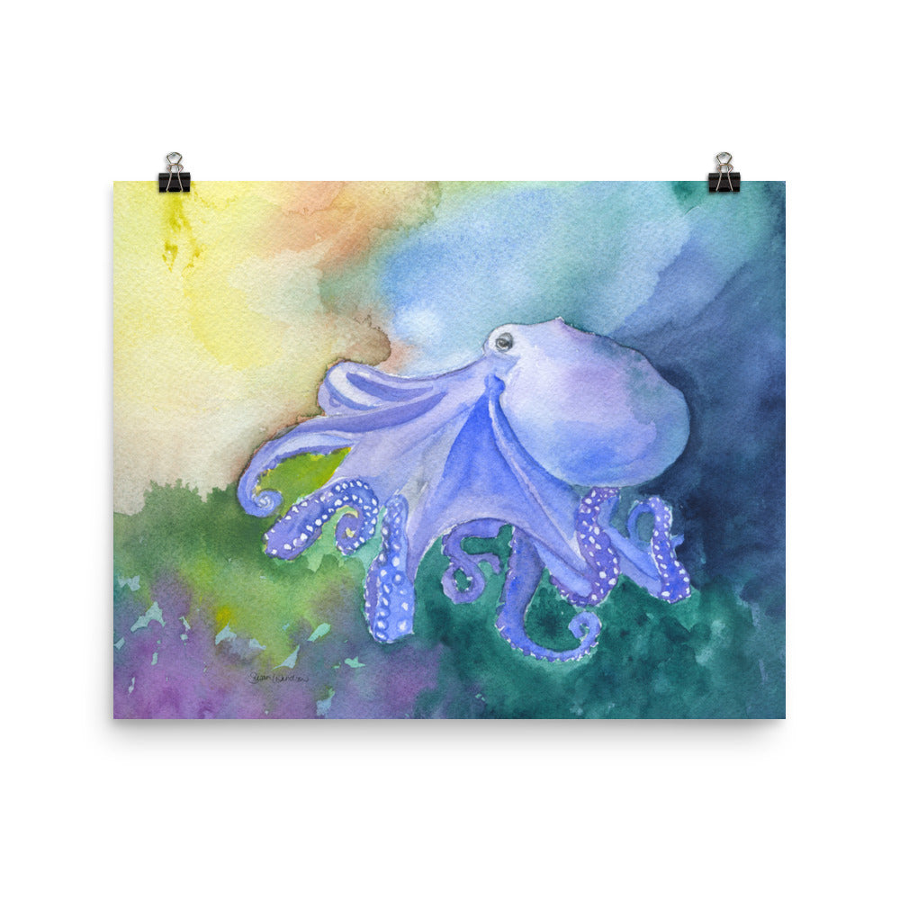 Colorful Octopus Watercolor – Susan Windsor