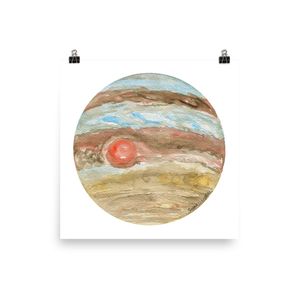 Jupiter Planet Watercolor art print – Susan Windsor
