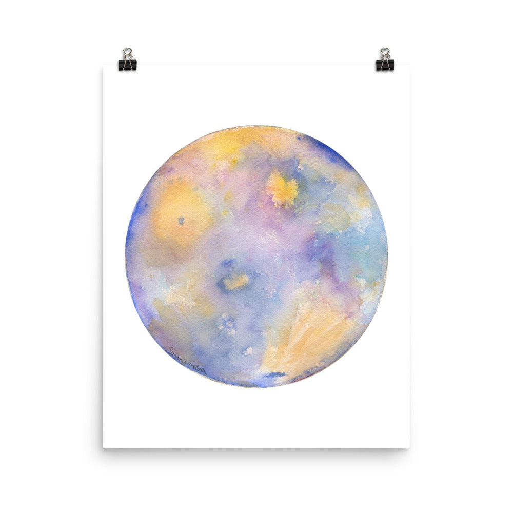 Mercury Planet Watercolor art print – Susan Windsor